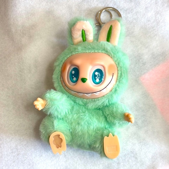 Accessories | Plush Big Labubu Green Eyes Keychain | Poshmark